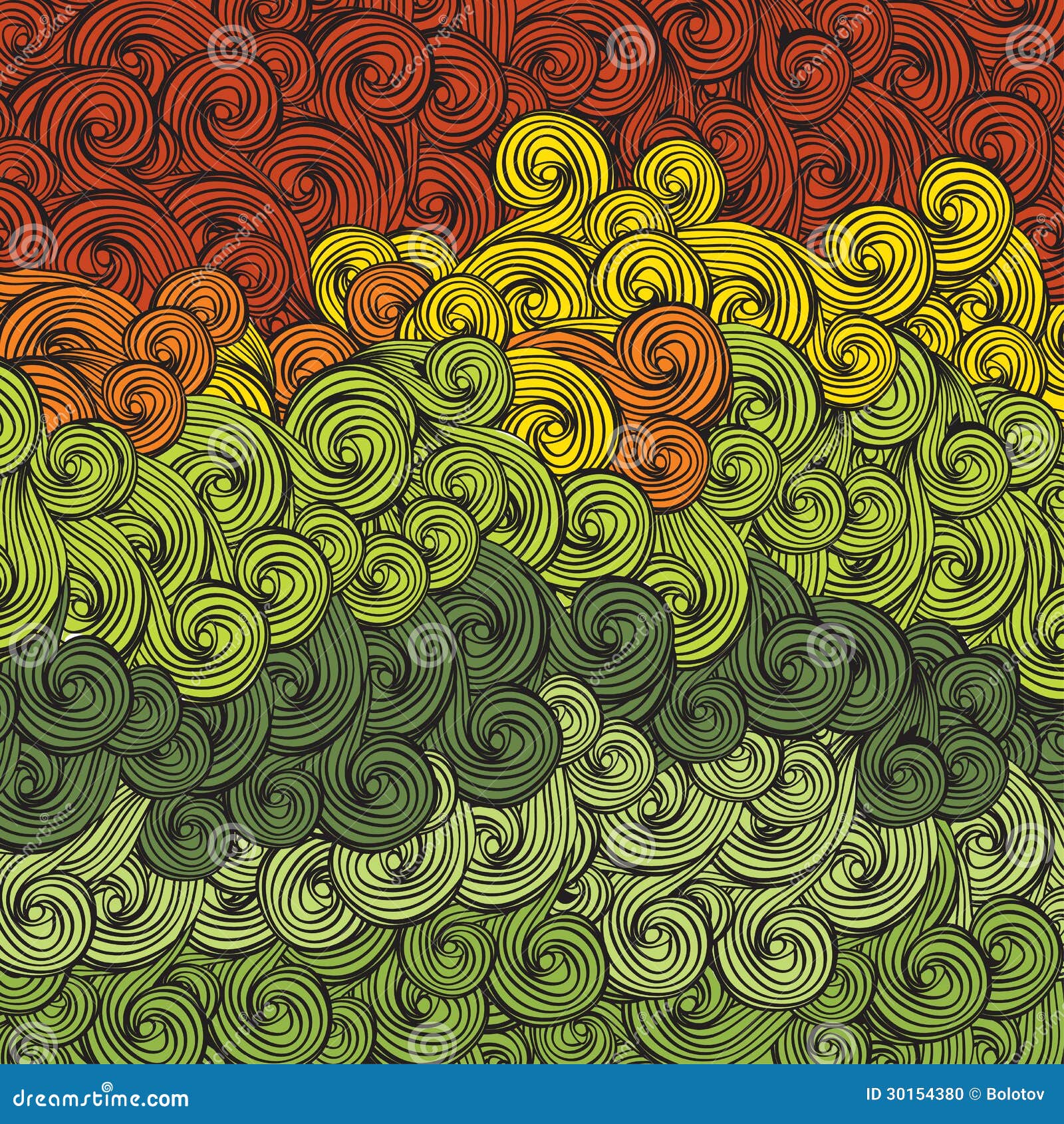 Abstract Multi-colored Waves Pattern. Stock Vector - Illustration of ...