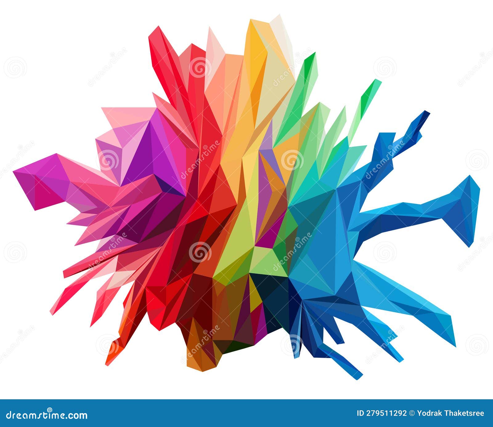 Abstract Multi Colorful Polygon Background Texture Stock Vector ...