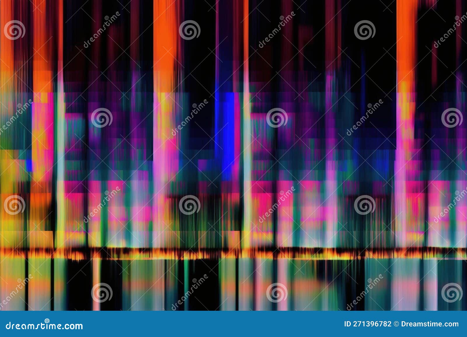 Abstract Multi Colour Glitch Background with Lines and Patterns Stock ...