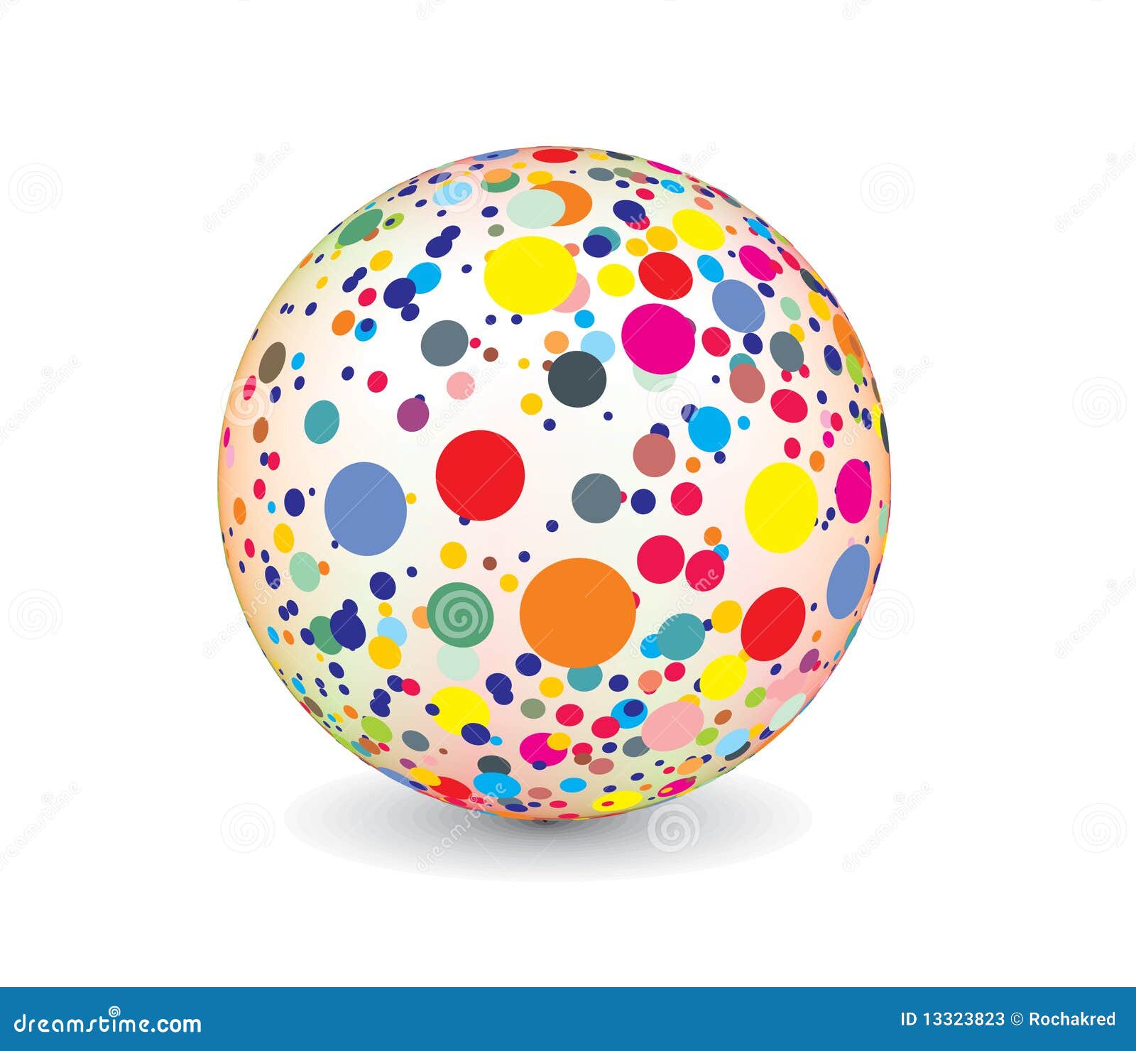 Abstract multicolor ball stock illustration. Illustration of colorful ...