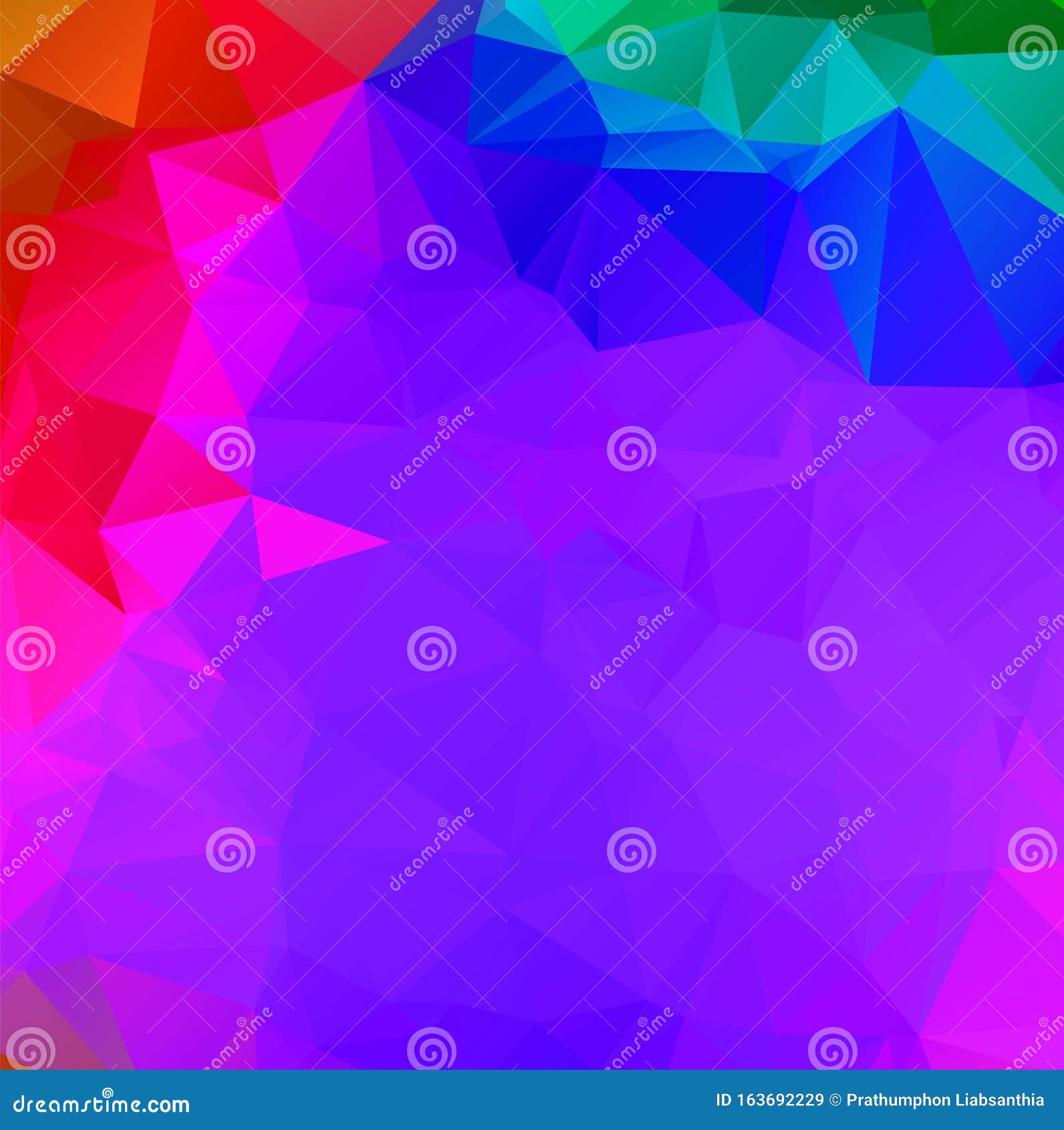 Abstract Multicolor Blue and Purple Background. Vector Polygonal Design ...