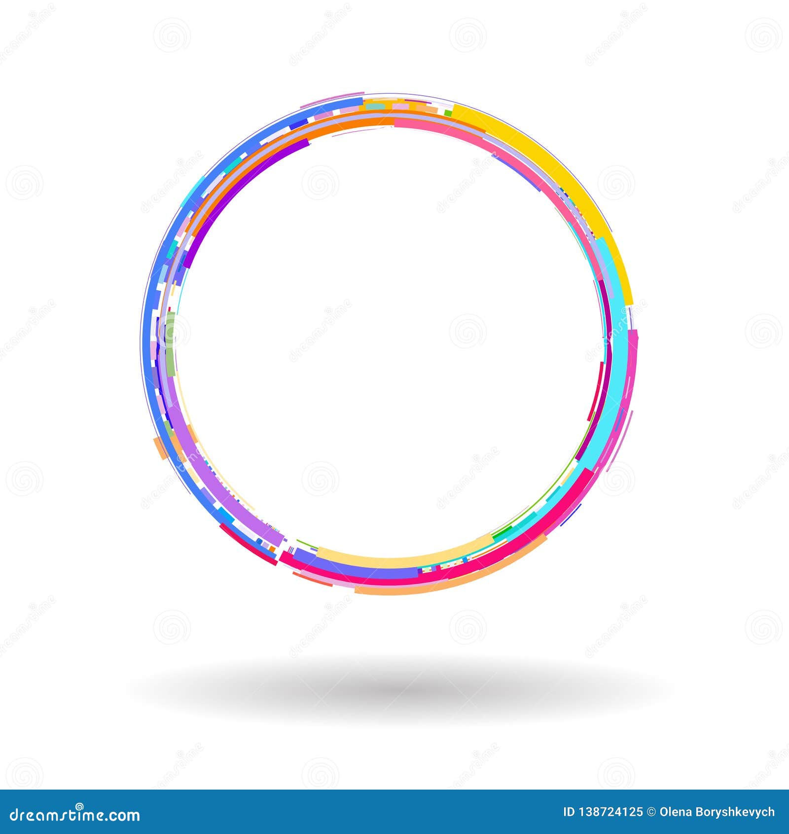 The Abstract Multicolor Circle Image. Stock Vector - Illustration of ...