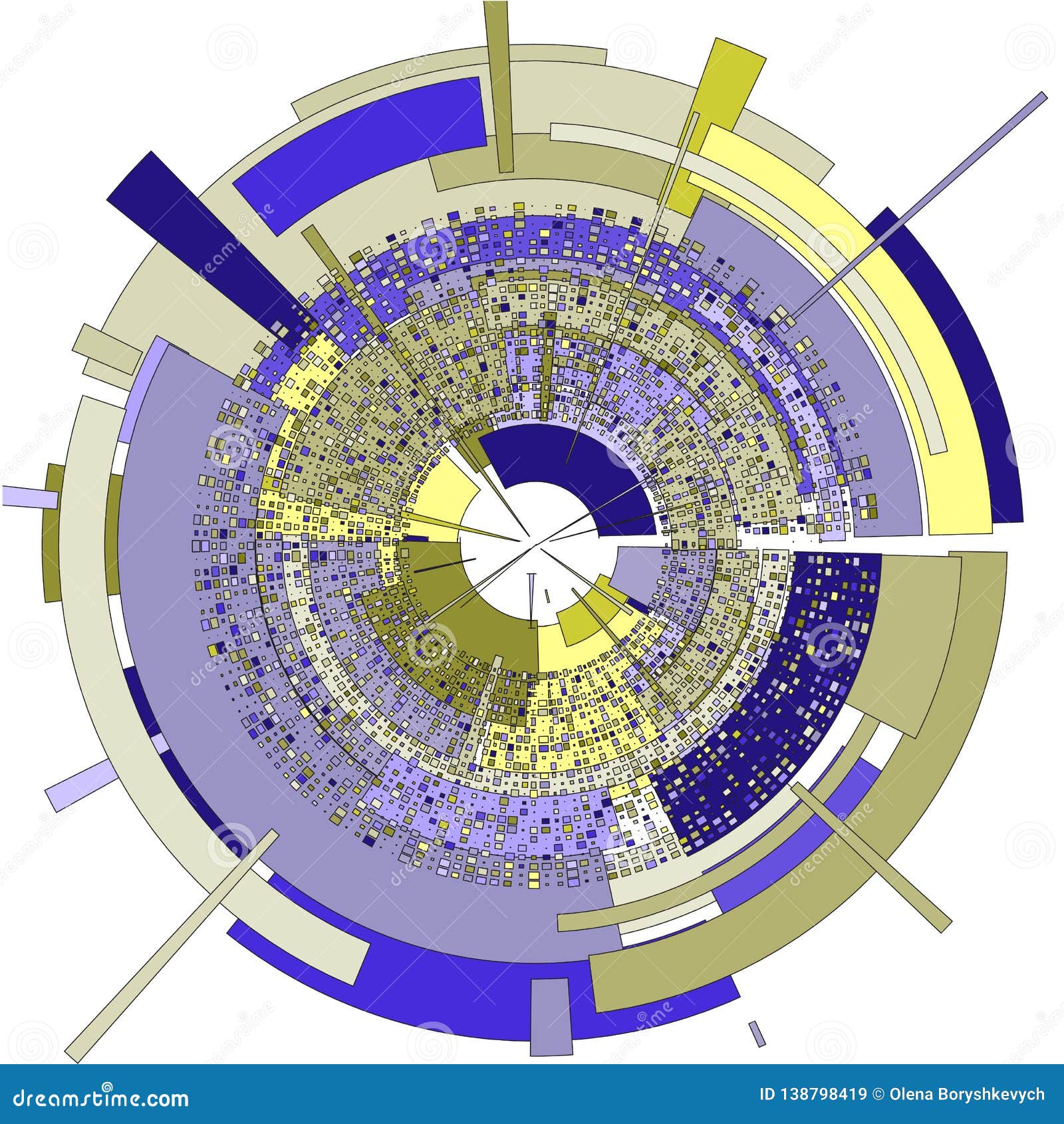 The Abstract Multicolor Circle Image. Stock Vector - Illustration of ...