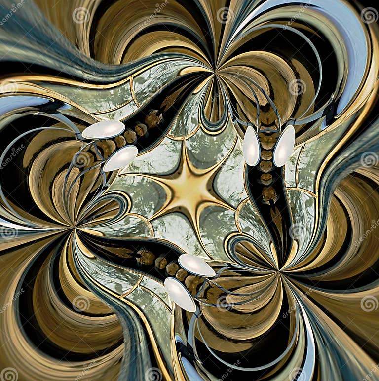 Abstract Multicolor Figure with Patterns. Stock Illustration ...