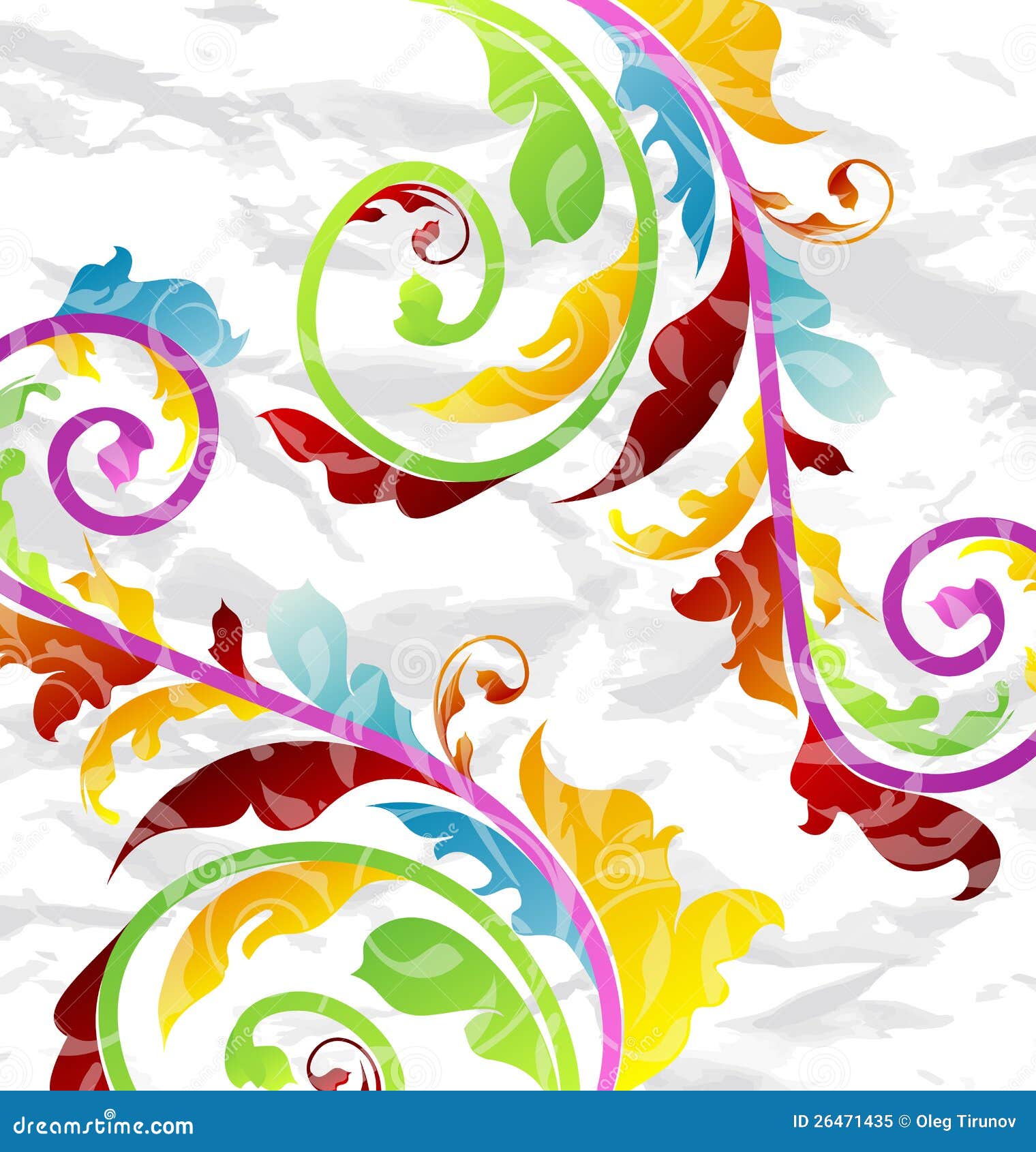 Abstract Multicolor Floral Background Stock Vector - Illustration of ...