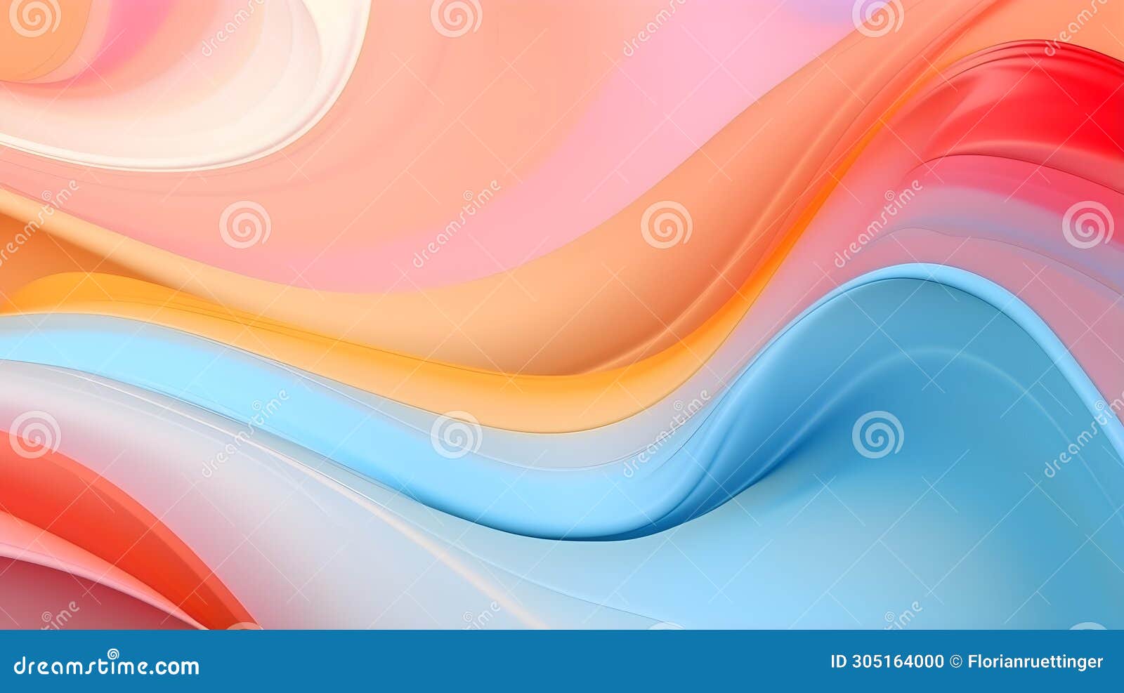 Abstract Multicolor Fluid Wave Background for Modern Presentations ...