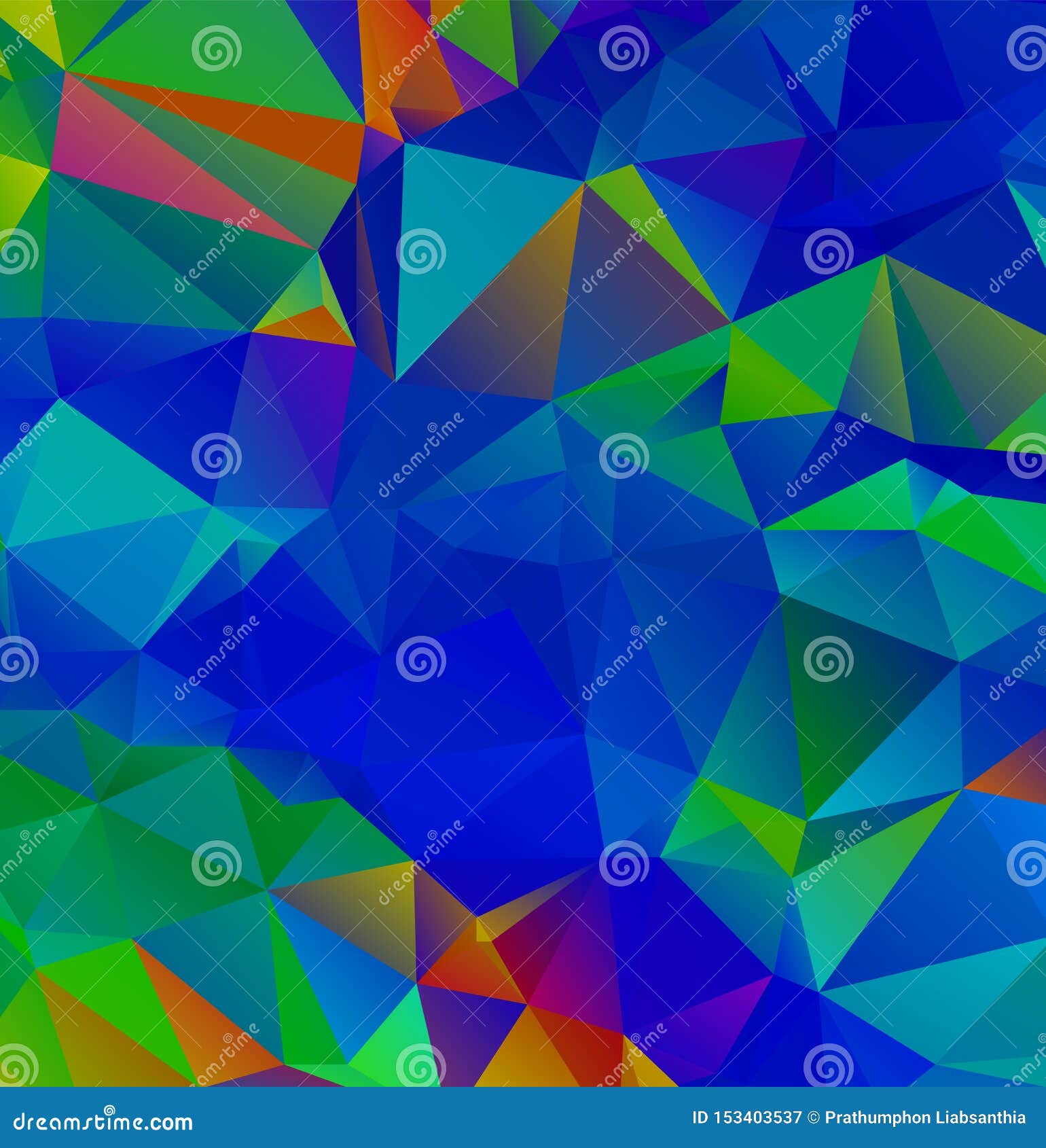 Abstract Multicolor Full Color Rainbow Background. Vector Polygonal ...
