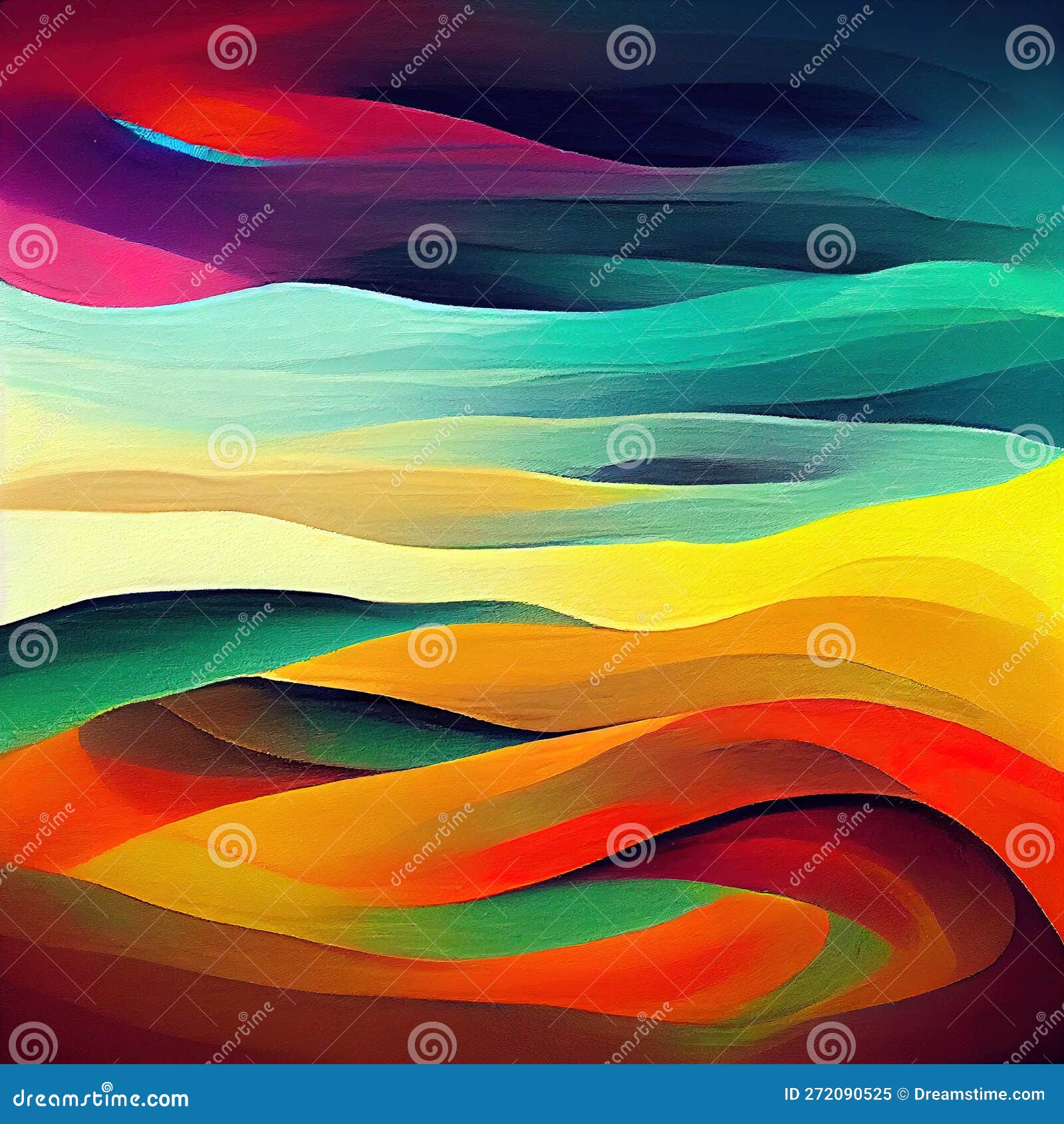 Abstract Multicolor Gradient Waves. Rainbow Pattern. Imitation of ...