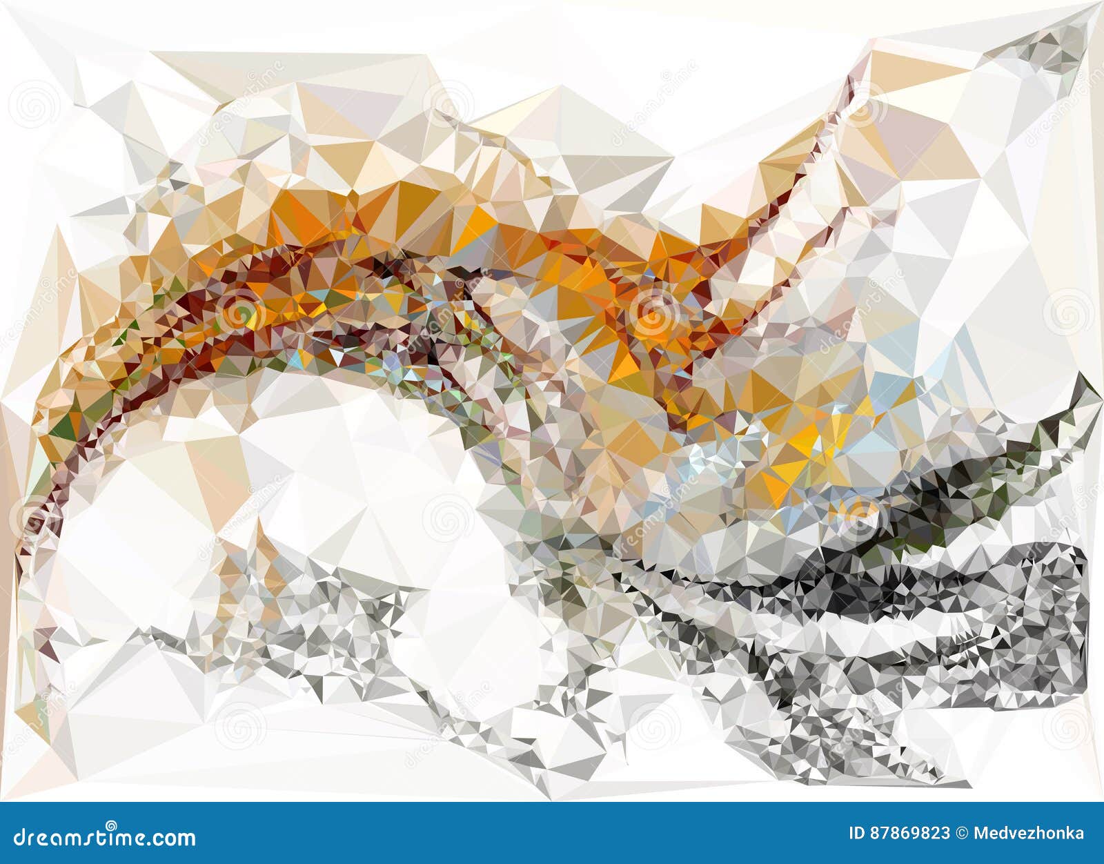 Abstract Multicolor Mosaic Backdrop. Raster Clip Art. Stock ...