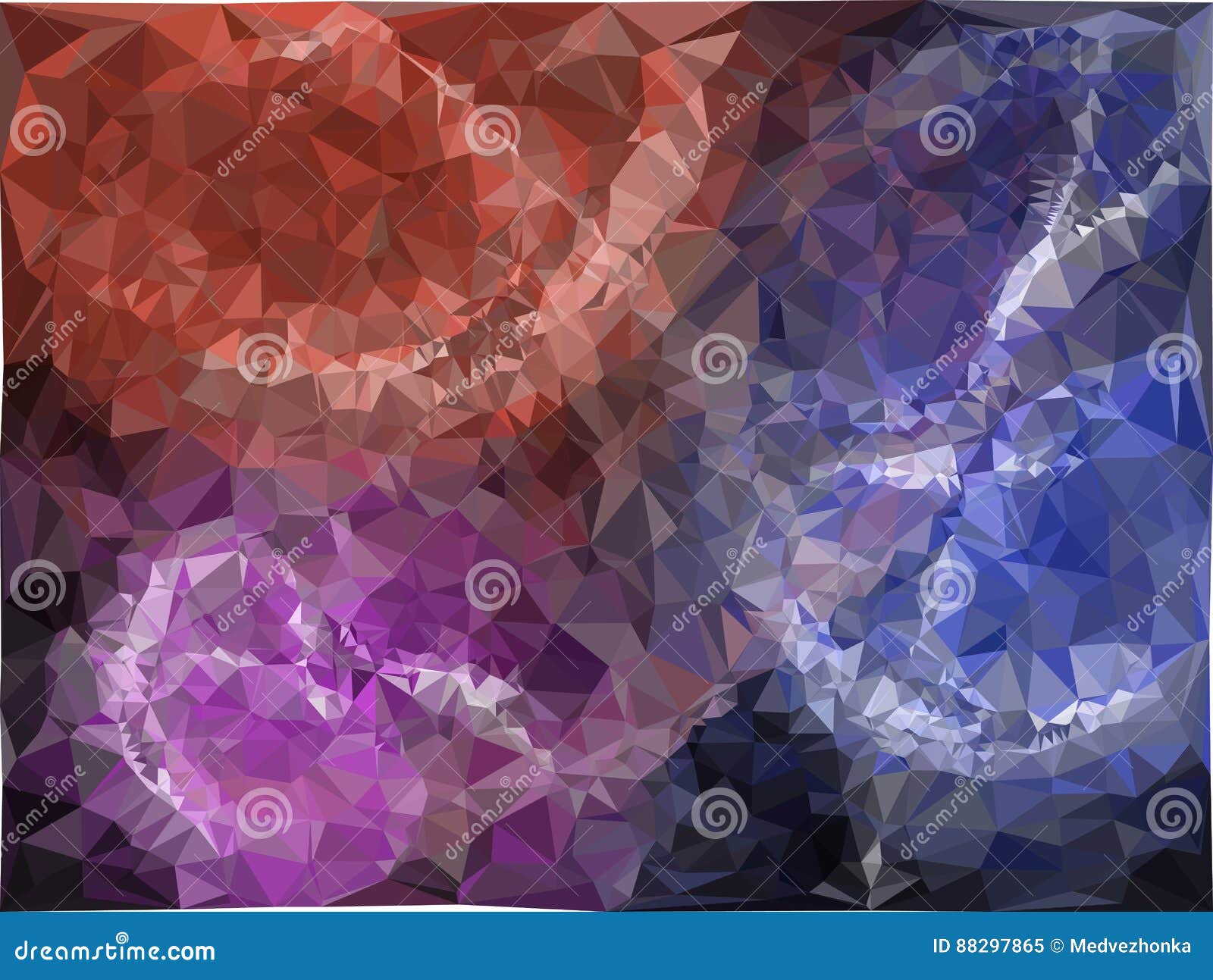 Abstract Multicolor Mosaic Backdrop. Raster Clip Art. Stock ...