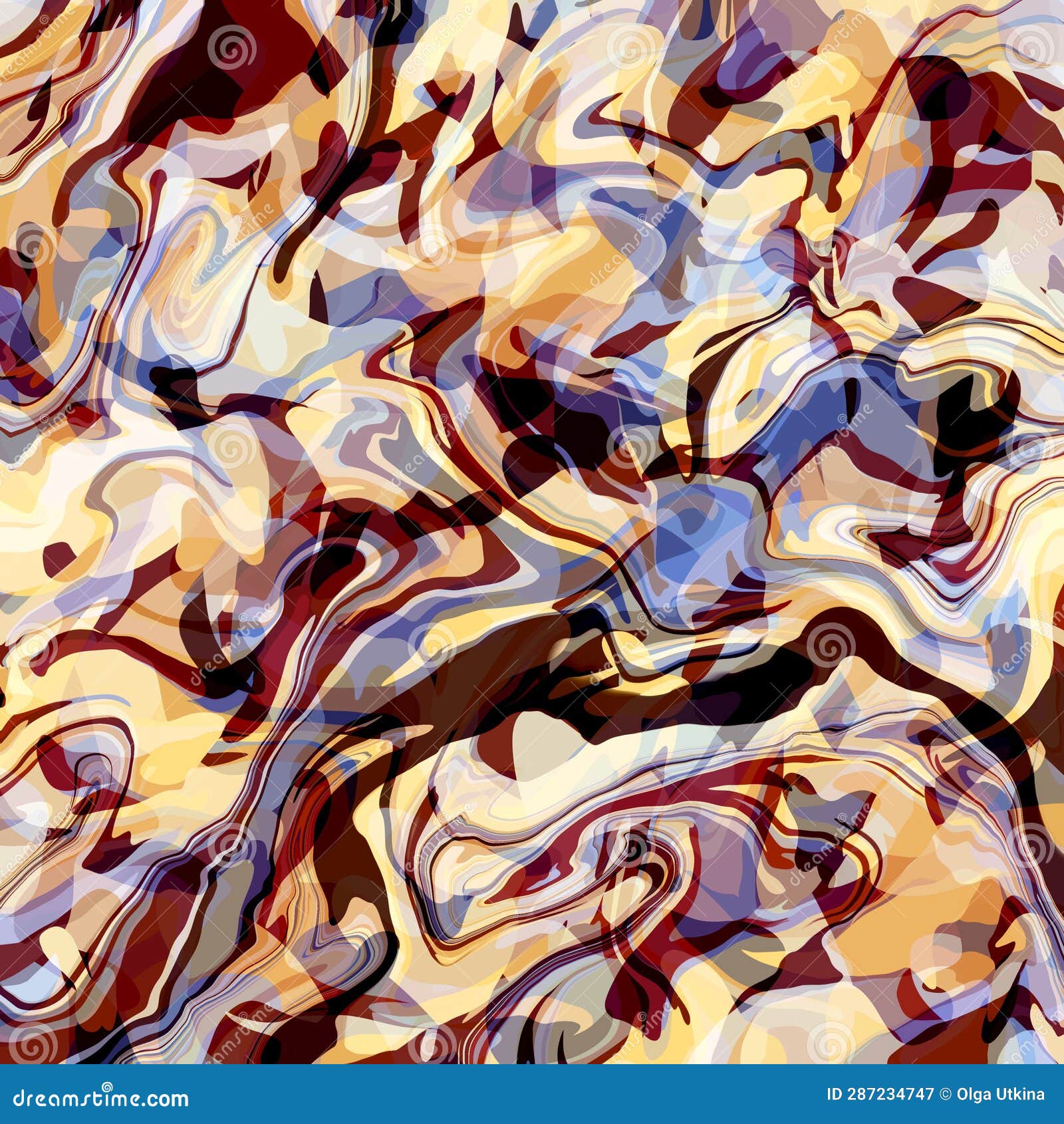 Abstract Multicolor Mosaic Marble Texture Layered Psychedelic Pattern ...