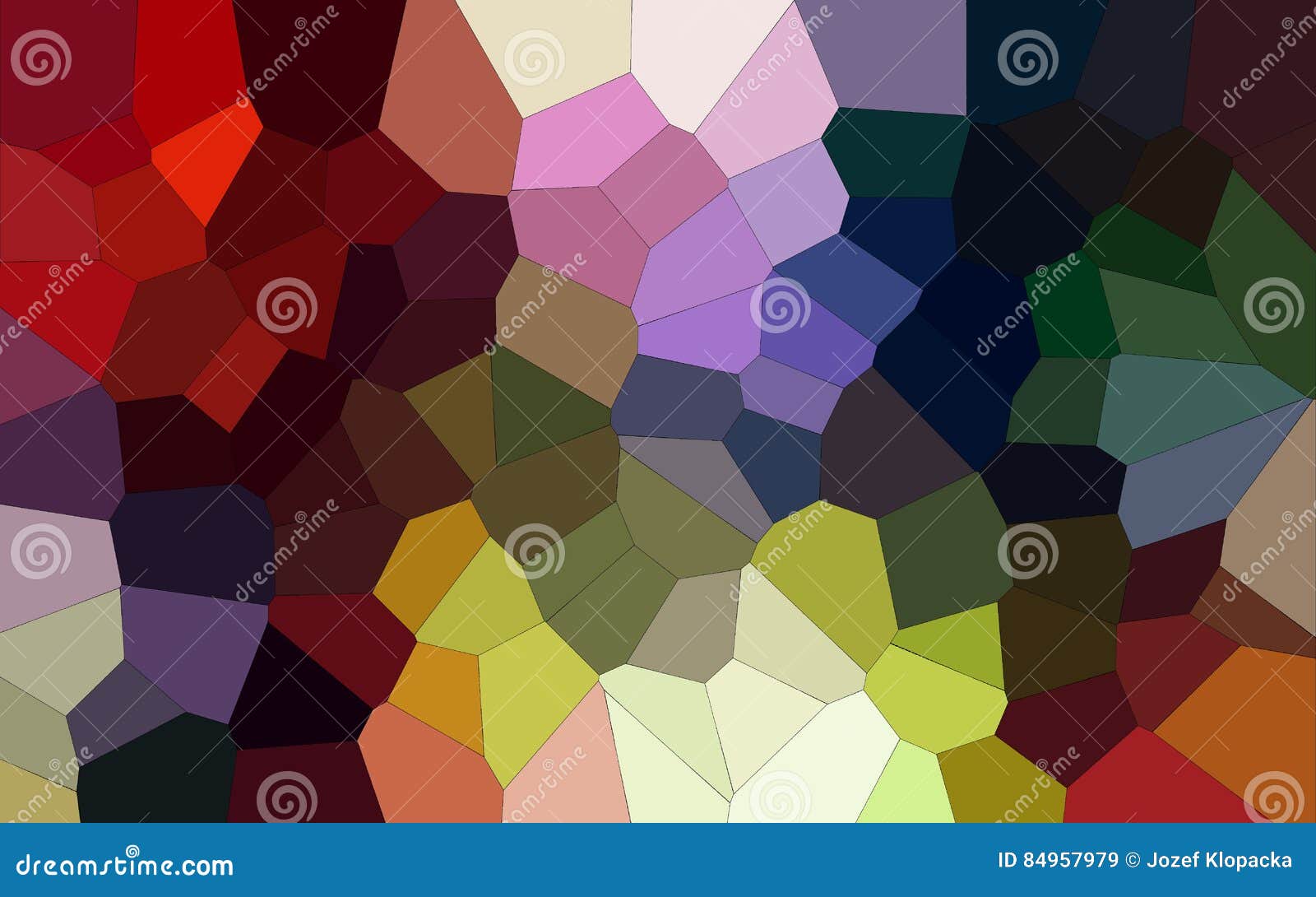 Abstract Multicolor Mosaic Pattern, Computer Graphic Design. Stock ...
