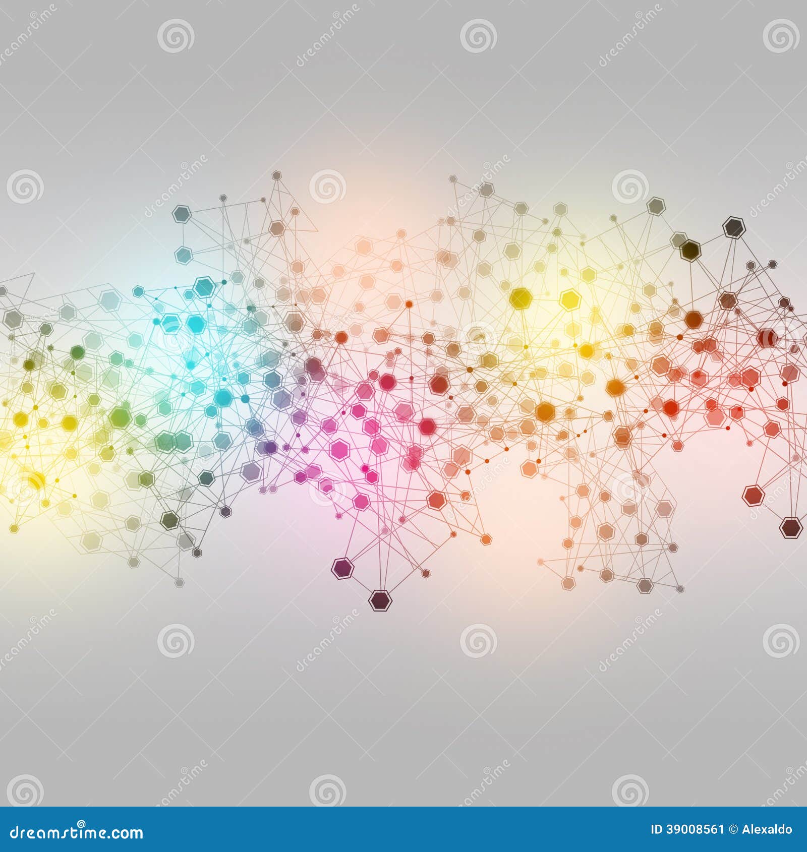 Abstract Multicolor Network Background Stock Illustration ...