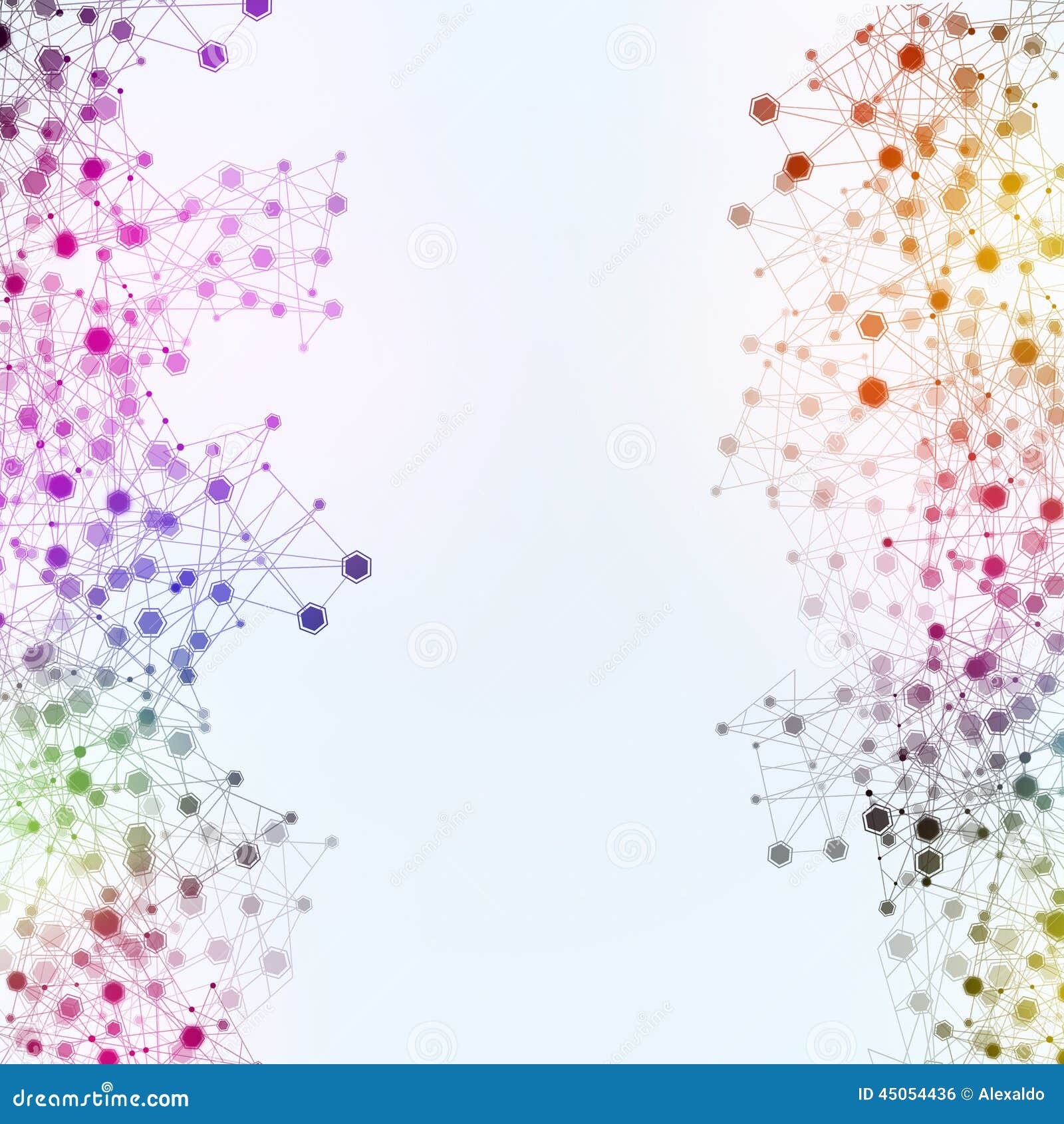 Abstract Multicolor Network Background Stock Illustration ...