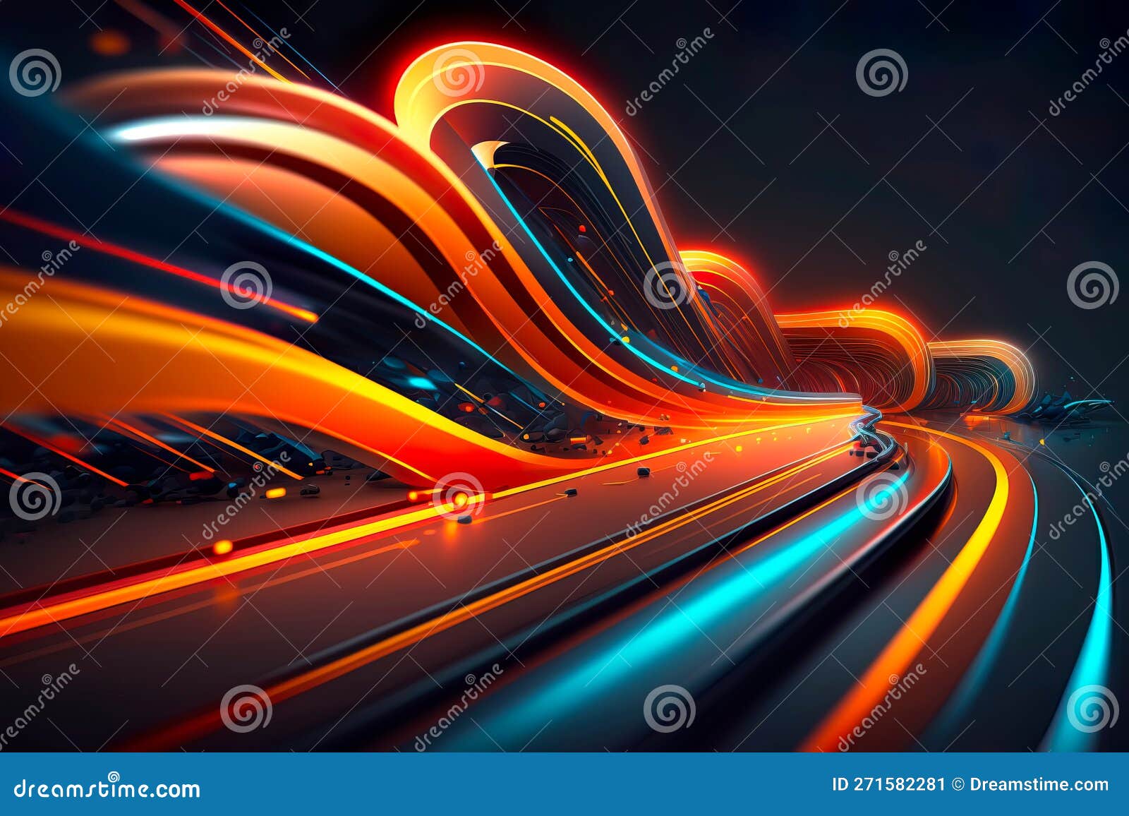 Abstract Multicolor Spectrum Background Technology Background ...