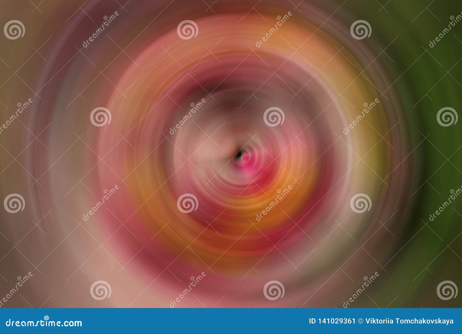 Close-up of Circular or Horizontal Radial Blur. Abstract Multicolored ...