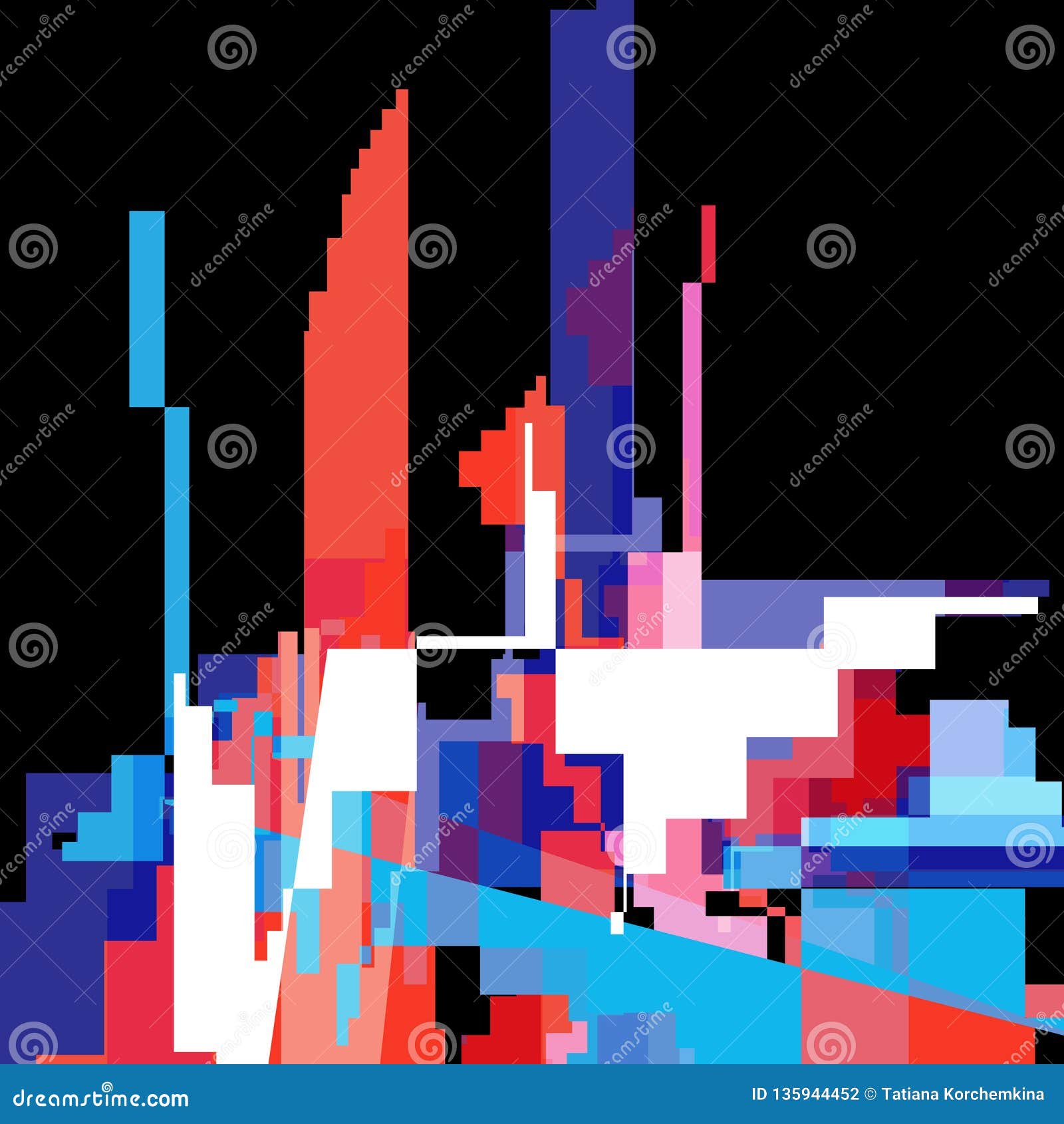 Abstract Multicolored Background with Different Geometric Elements ... Abstract Multicolored Background with Different Geometric Elements ...