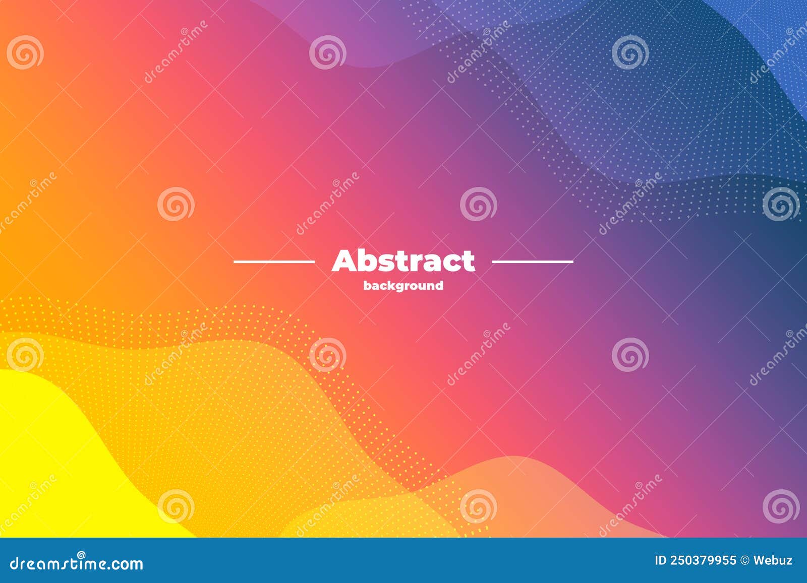 Abstract Multicolored Blue Purple Pink Orange Yellow Gradient ...