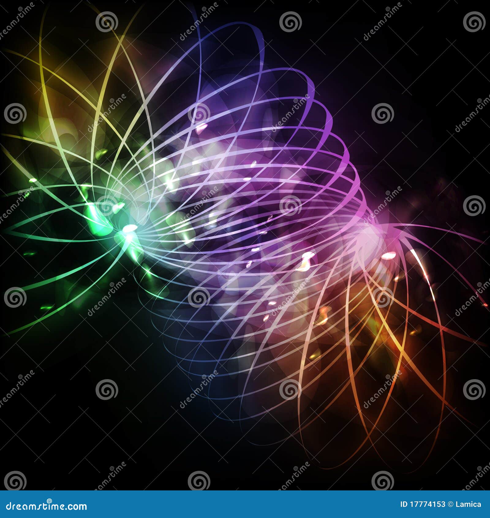 Abstract Multicolored Circles Background Stock Vector - Illustration of ...