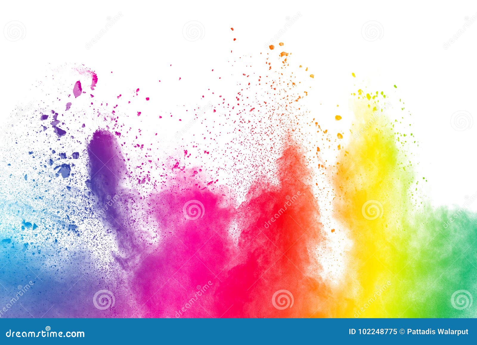 Abstract Multicolored Dust Explosion Stock Image - Image of motion ...