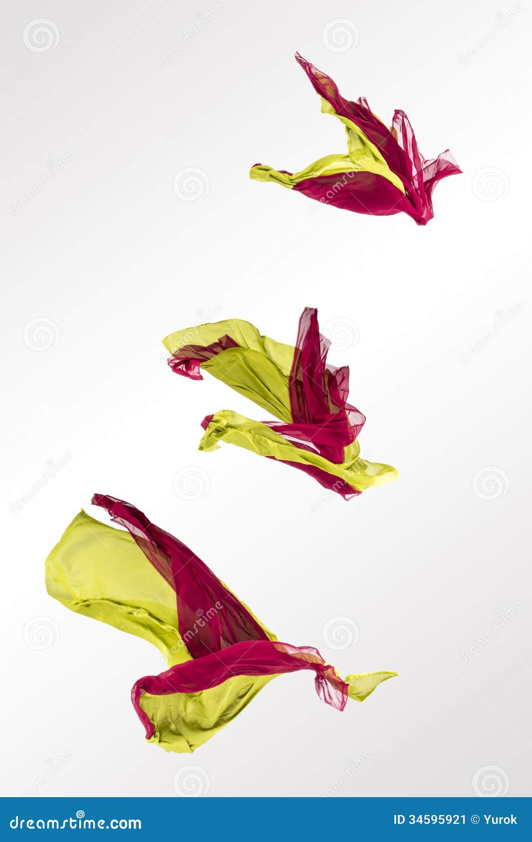 Abstract Multicolored Fabric in Motion Stock Image - Image of textile ...