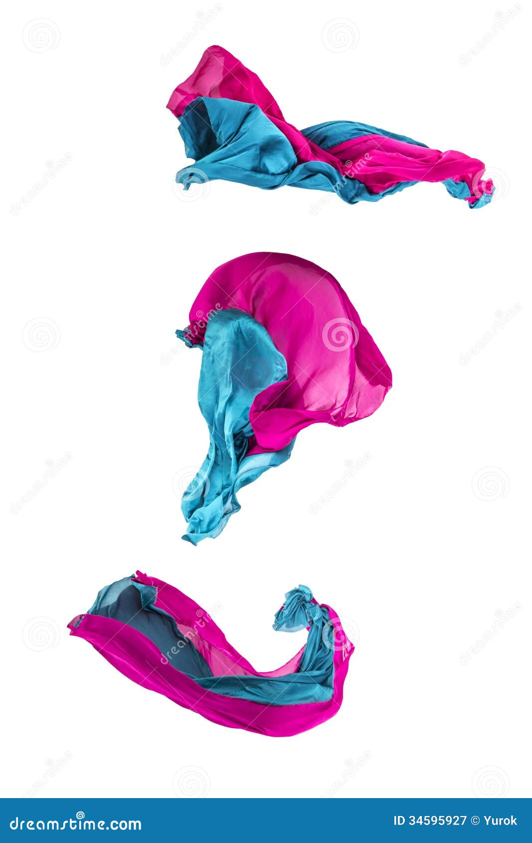 Abstract Multicolored Fabric in Motion Stock Image - Image of movement ...