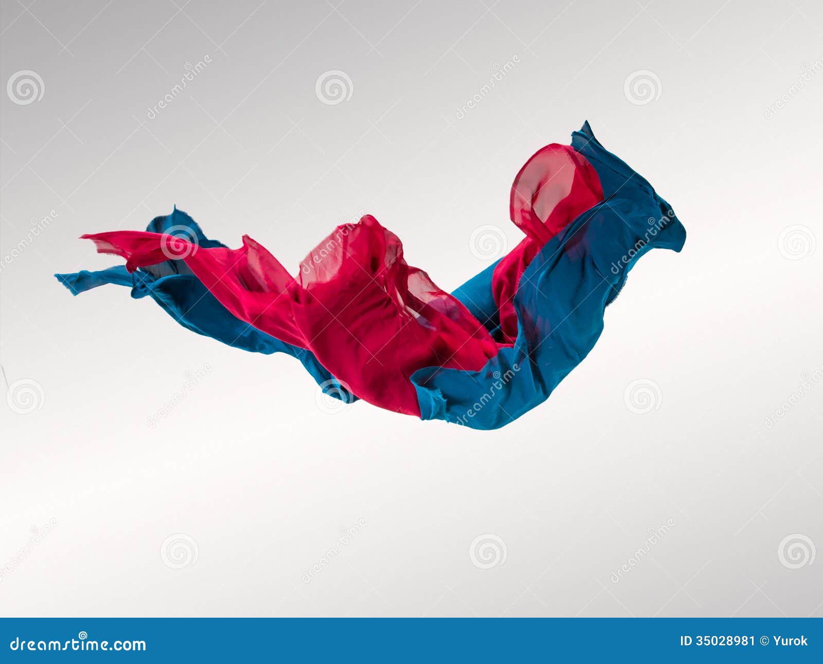 Abstract Multicolored Fabric in Motion Stock Image - Image of textile ...