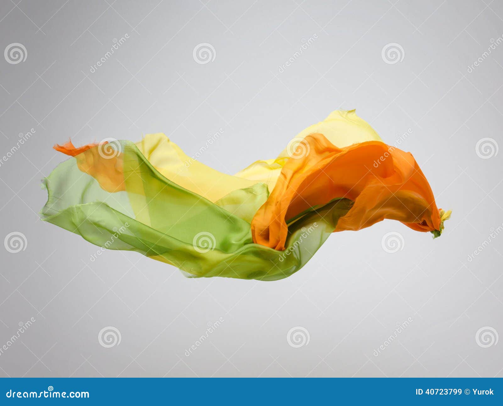 Abstract Multicolored Fabric in Motion Stock Image - Image of ...
