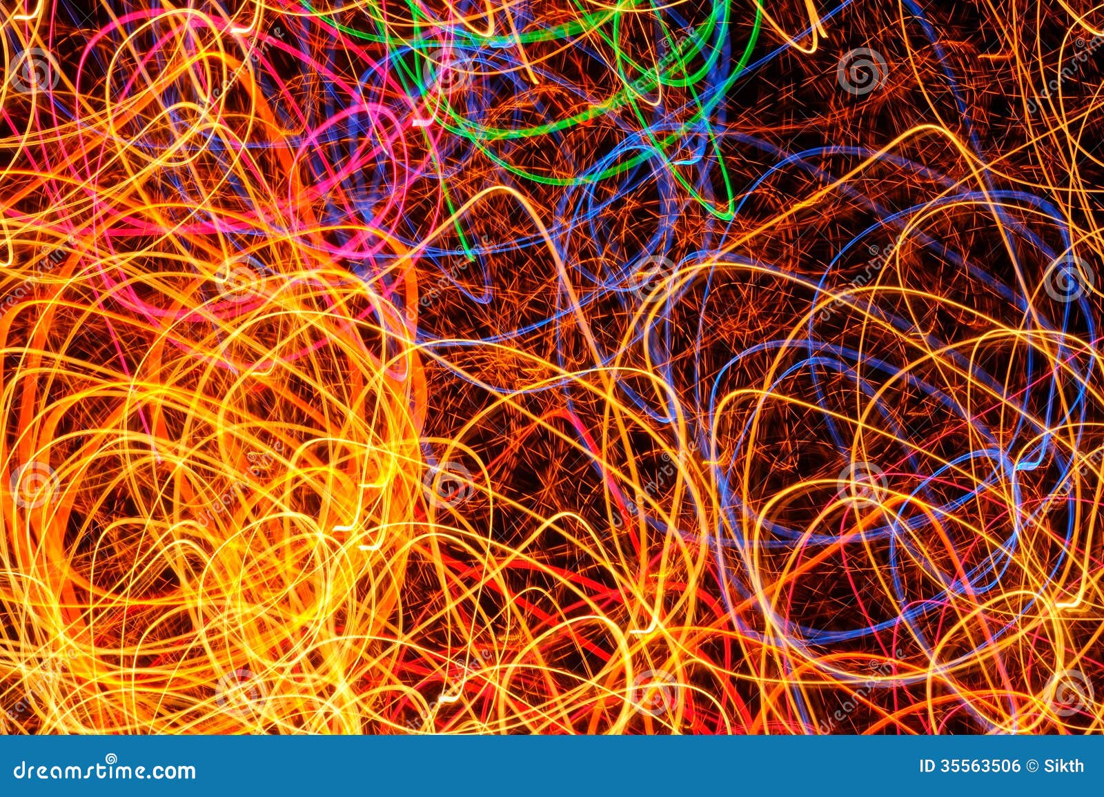 Abstract Multicolored Glowing Shapes As Background Stock Photo - Image ...