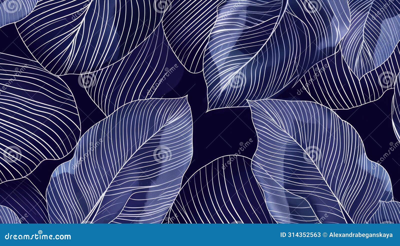 Abstract Multicolored Leaf Vein Pattern on Dark Background Stock ...