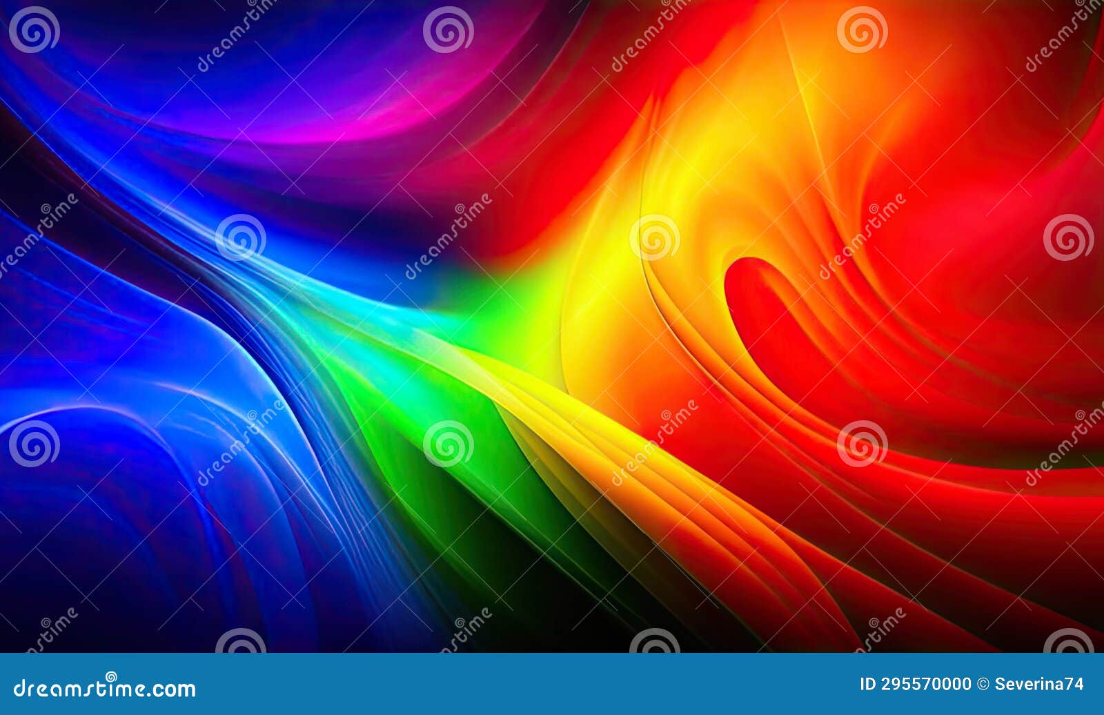 Abstract Multicolored Light Refraction Effect Background. Rainbow ...