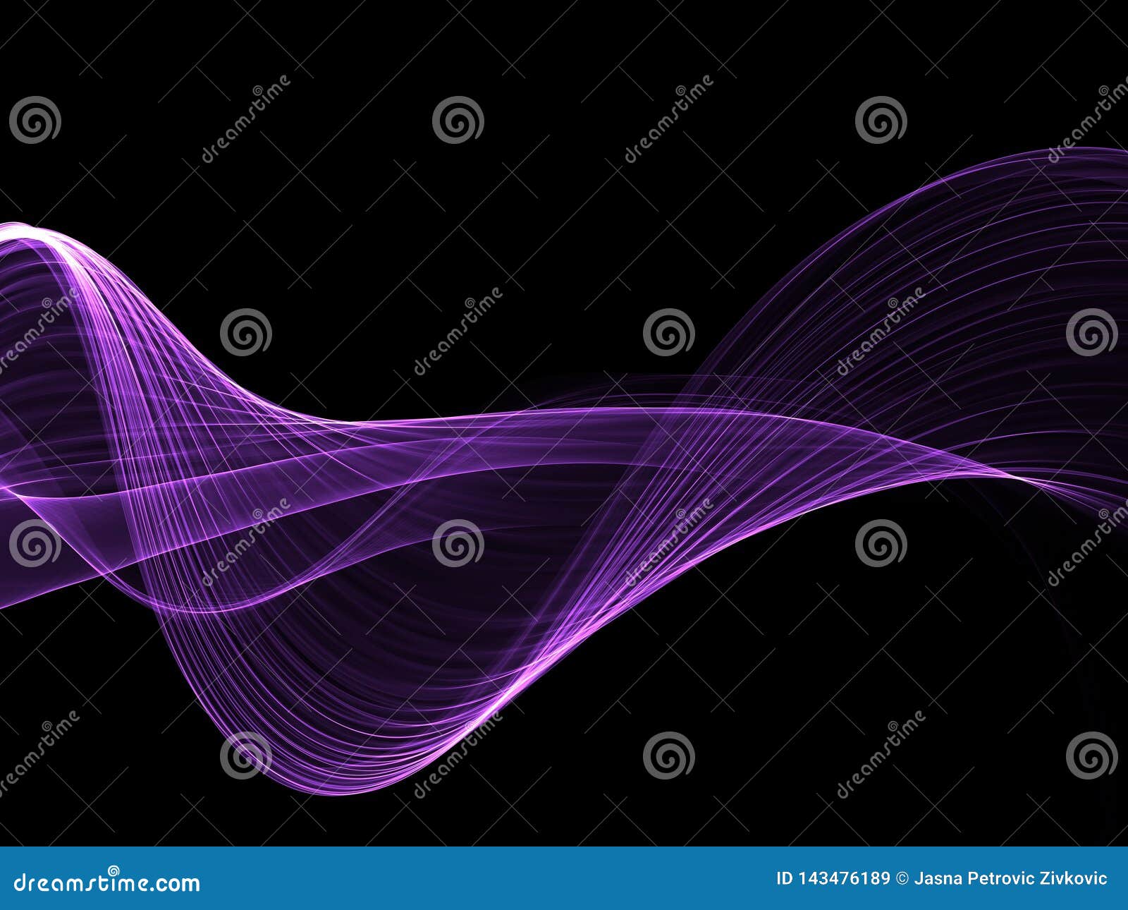 Abstract Multicolored Light Waves Background Stock Image - Image of ...