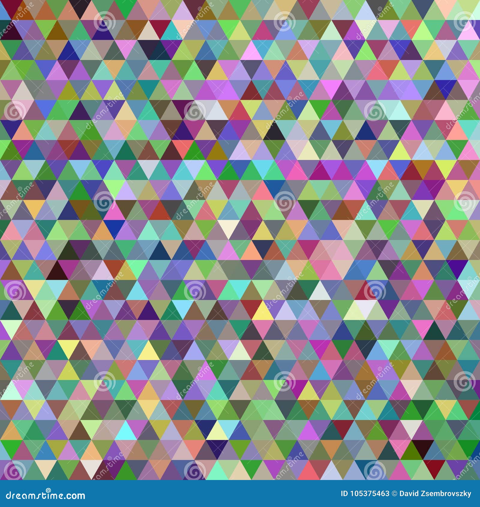 Abstract Multicolored Mosaic Triangle Tile Pattern Background Trendy