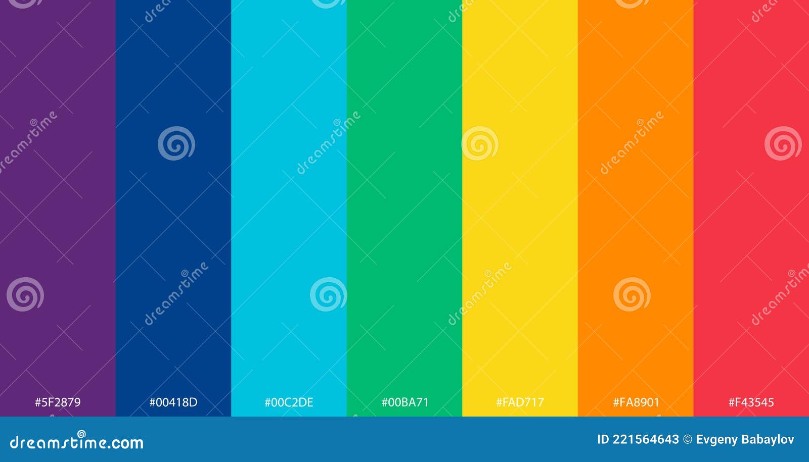 Abstract Multicolored Rainbow Colors, 7 Shades, Pattern - Vector Stock ...