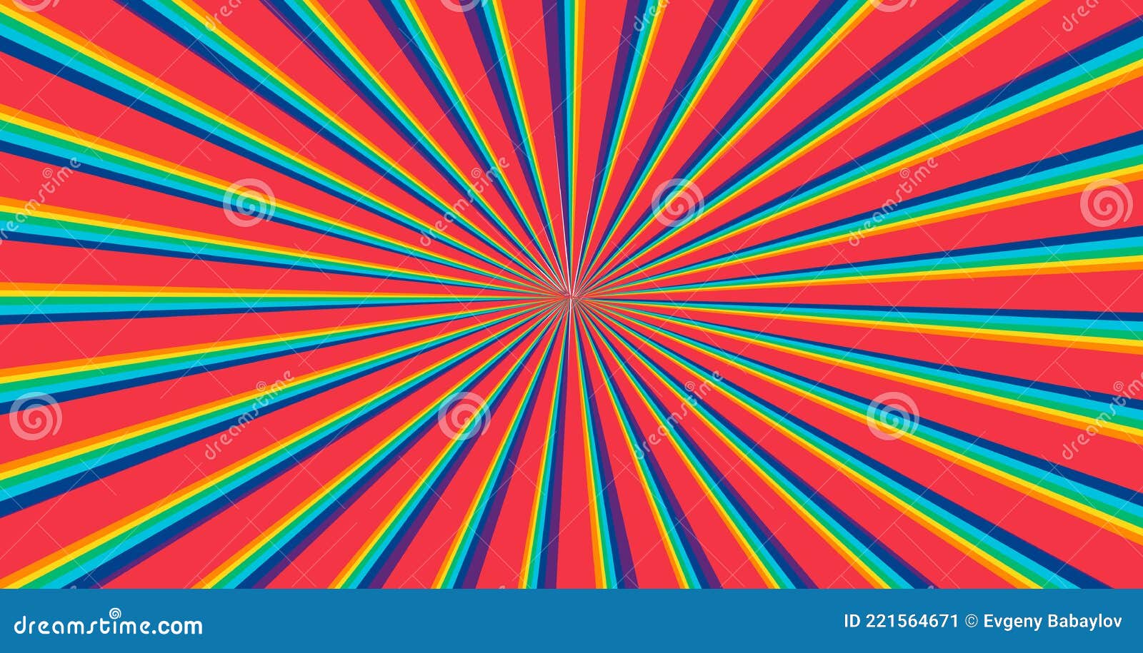 Abstract Multicolored Rainbow Colors, Sun Rays - Vector Stock Vector ...