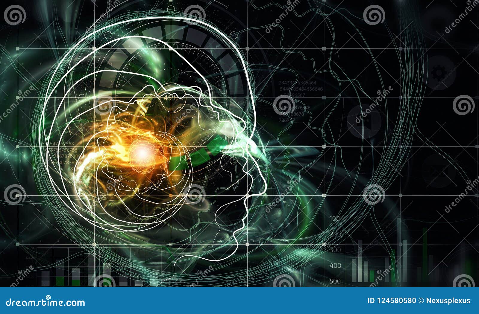 Computer Generated Background Stock Illustration - Illustration of blue ...