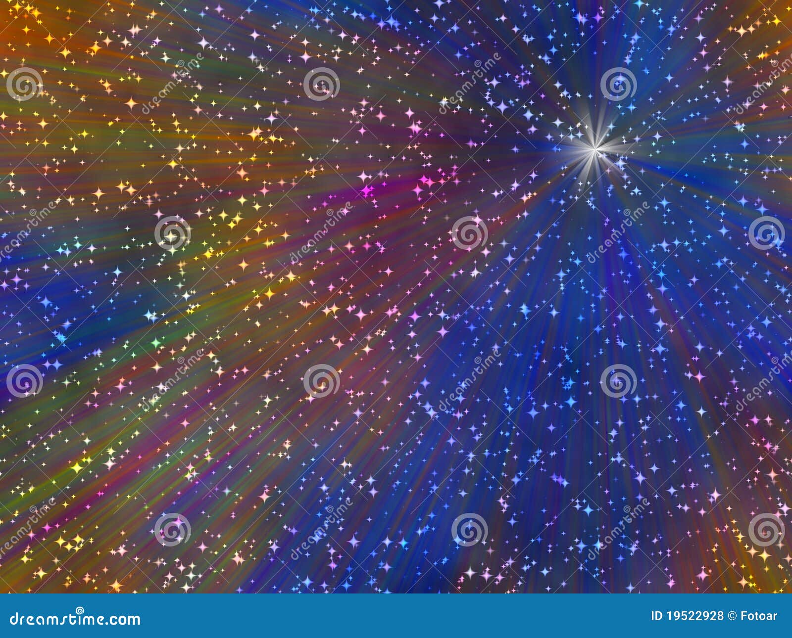 Abstract Multicolored Starry Background Stock Illustration ...