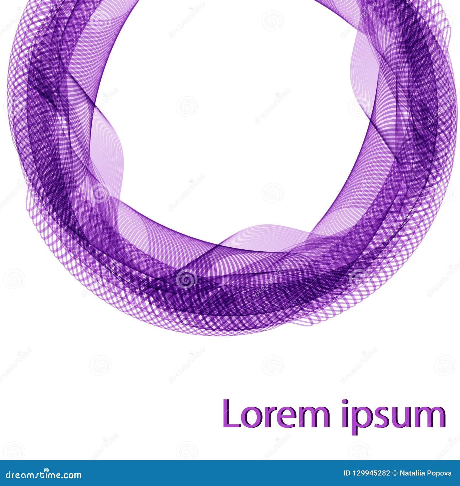 Abstract Multicolored Waves in the Shape of a Circle Stock Vector ...