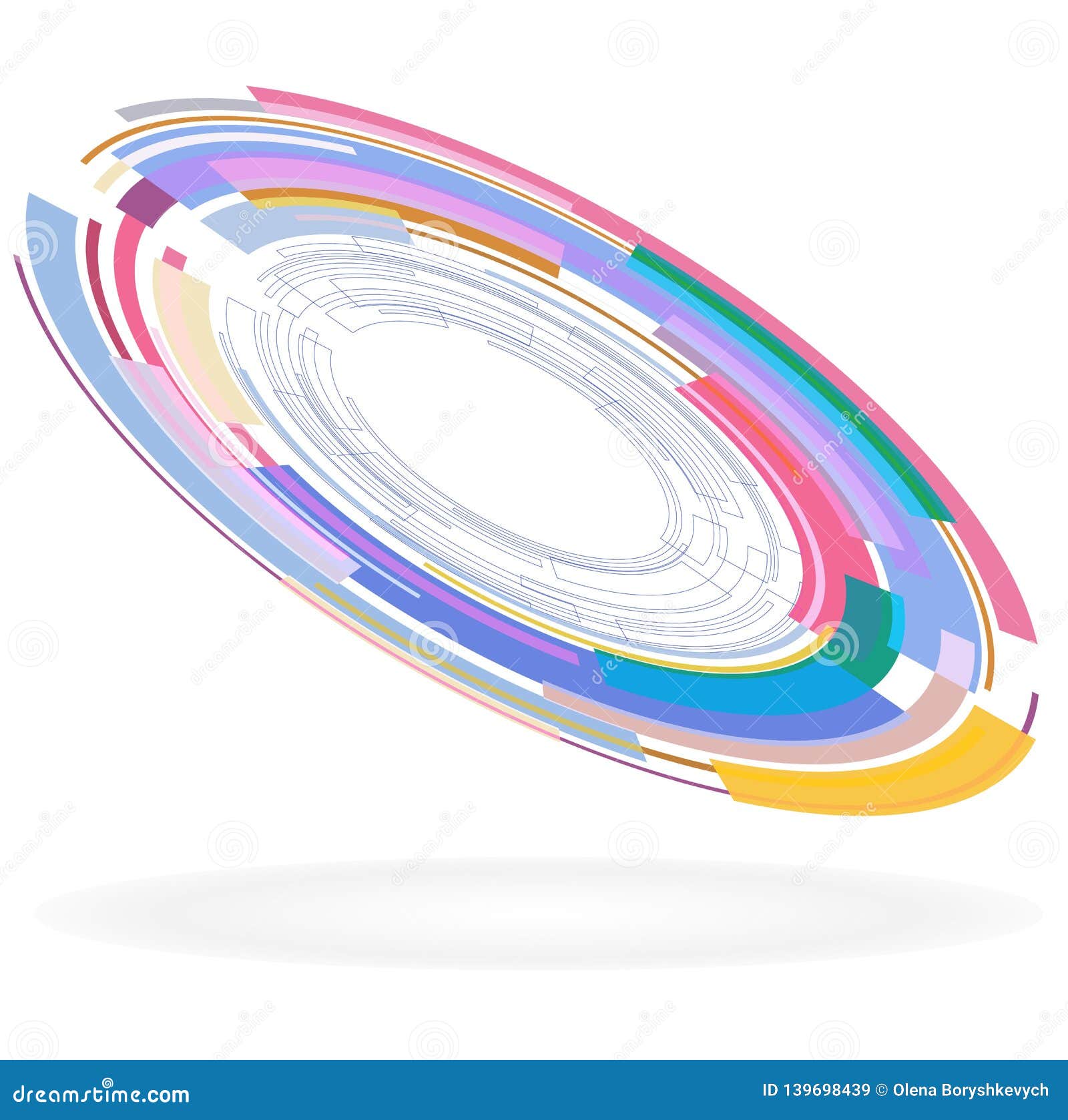 The Abstract Multicolour Circle Image. Stock Vector - Illustration of ...