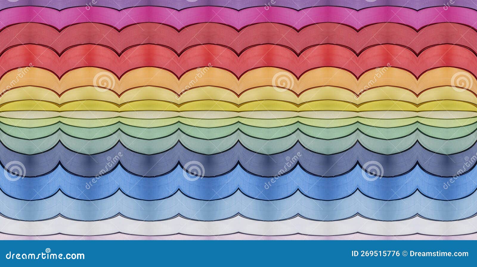 Abstract Multicolour Wave Shape Stock Illustration - Illustration of ...