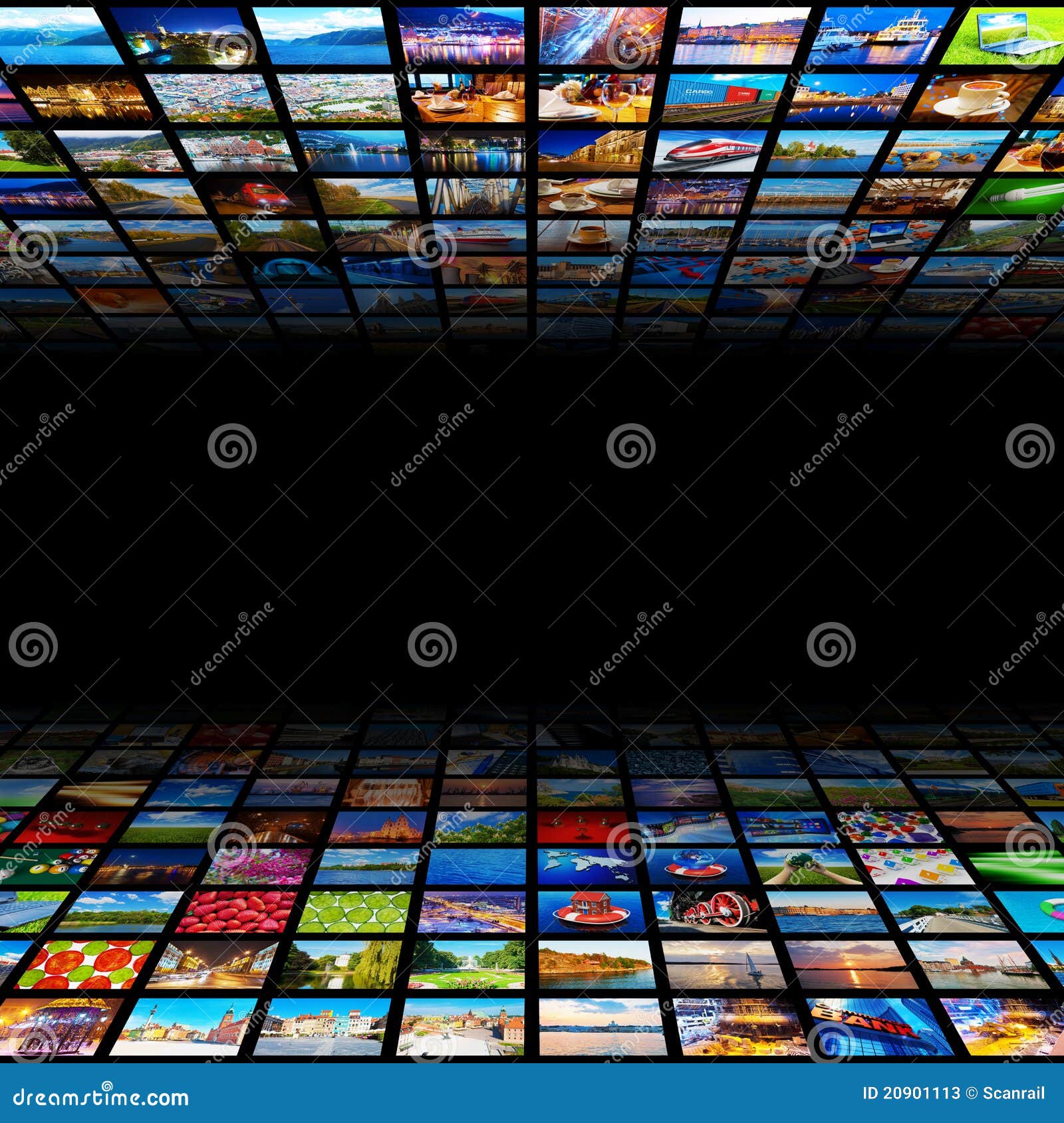 Abstract Multimedia Background Stock Illustration - Illustration of ...