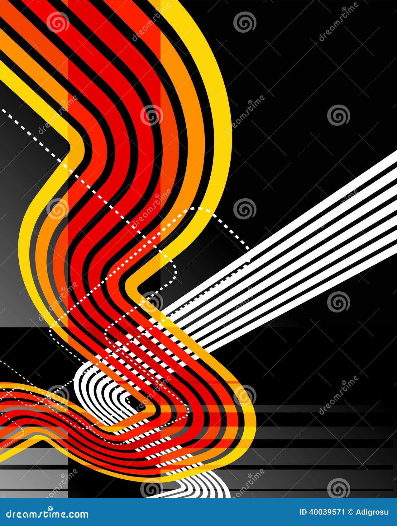 Abstract Multiple Lines on Dark Background Stock Vector - Illustration ...