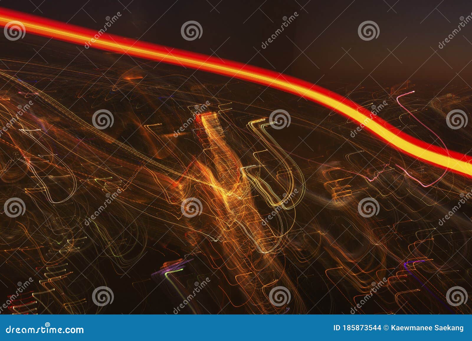Abstract Multiple Red Color Defocused Effect Lighting Stock Photo ...