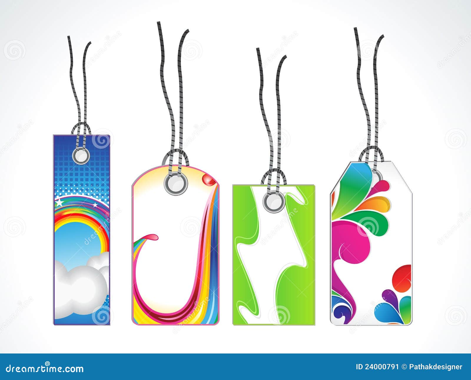 Abstract Multiple Sale Tag Set Stock Vector - Illustration of glossy ...