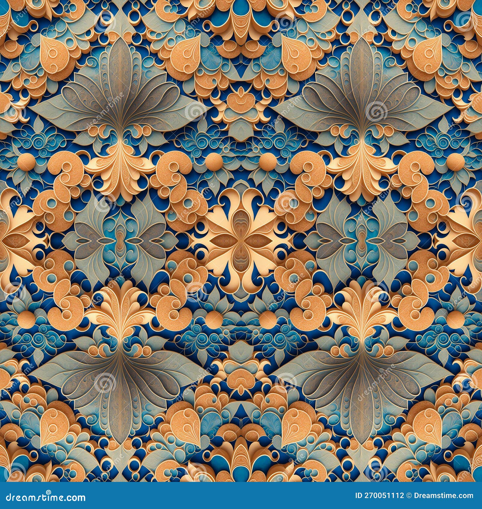 Abstract Multitude of Leaves Design Mirror Pattern. Pattern Mirrored ...