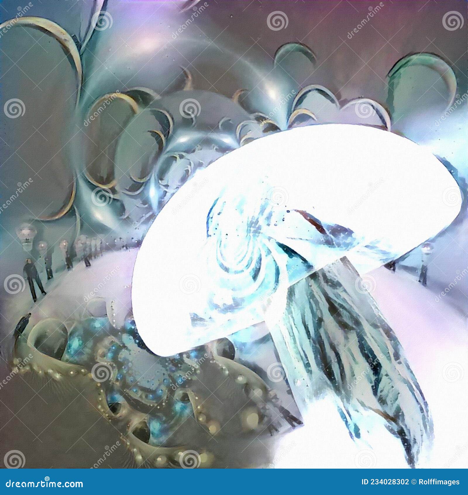 Abstract mushroom art stock illustration. Illustration of background ...