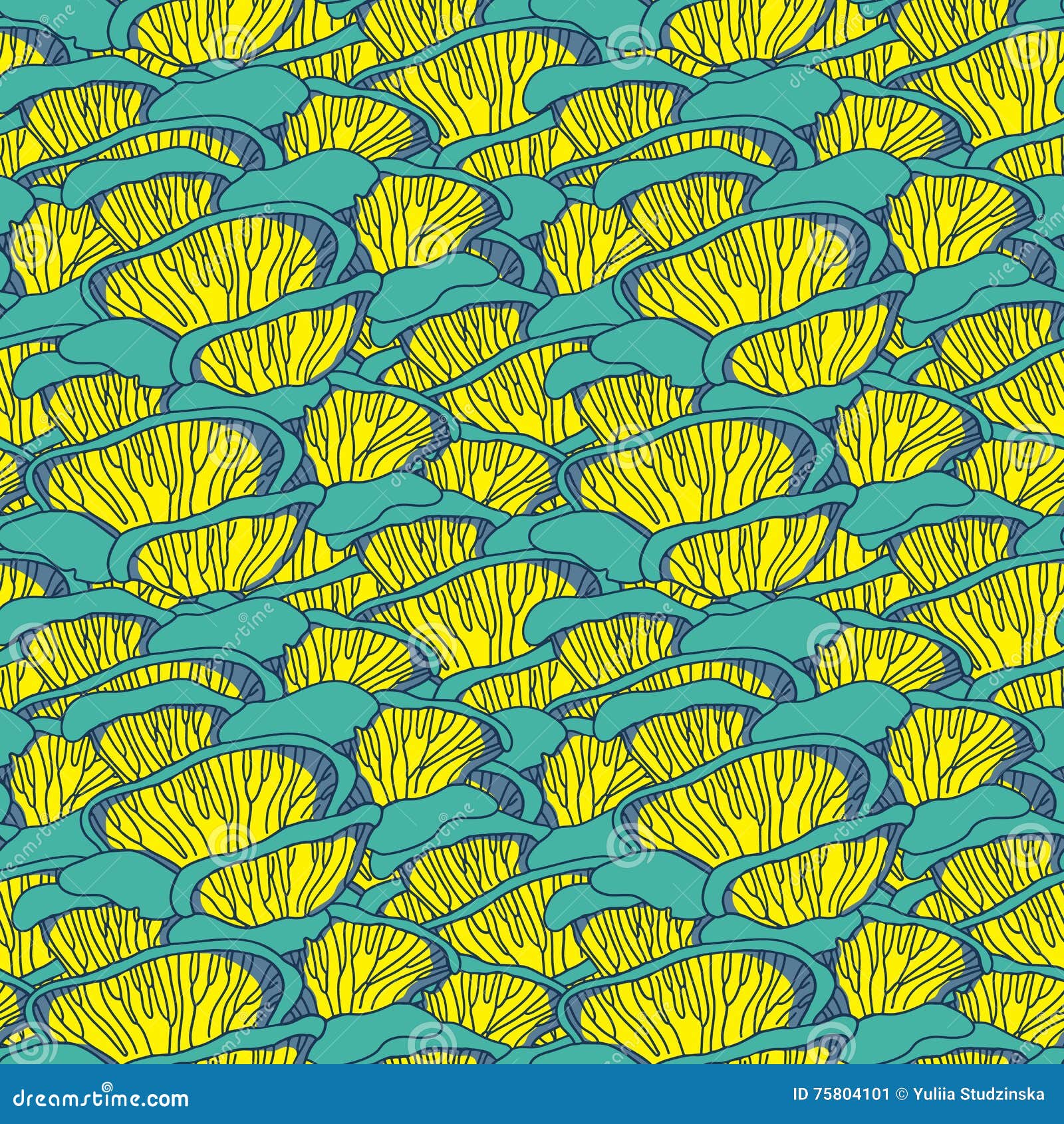 Abstract mushroom pattern. stock vector. Illustration of backdrop ...