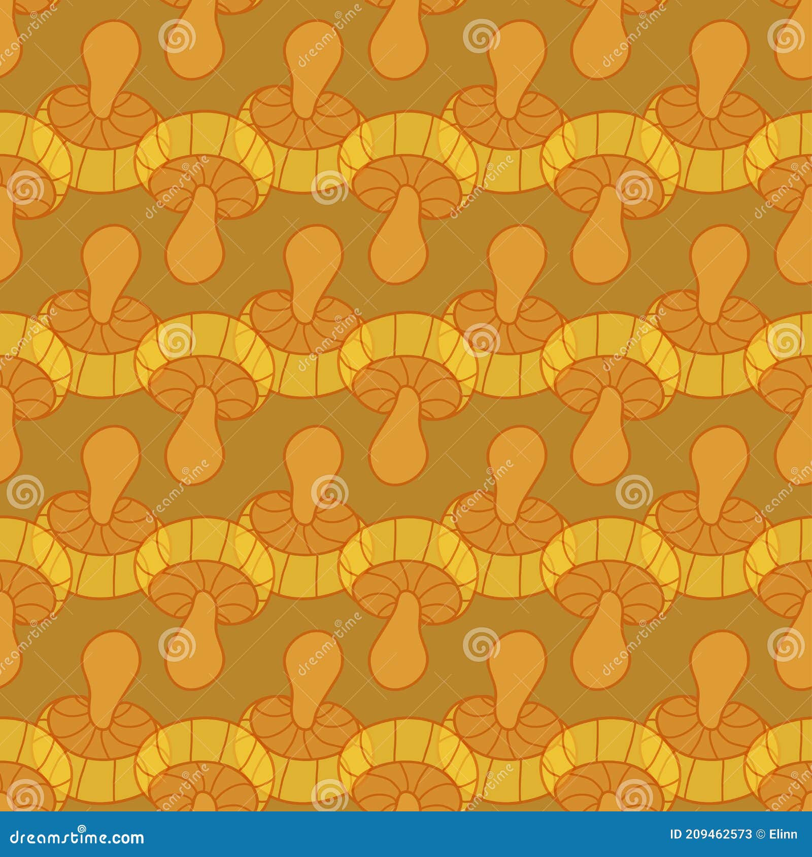Abstract Mushroom Vector Repeat Pattern Stock Vector - Illustration of ...