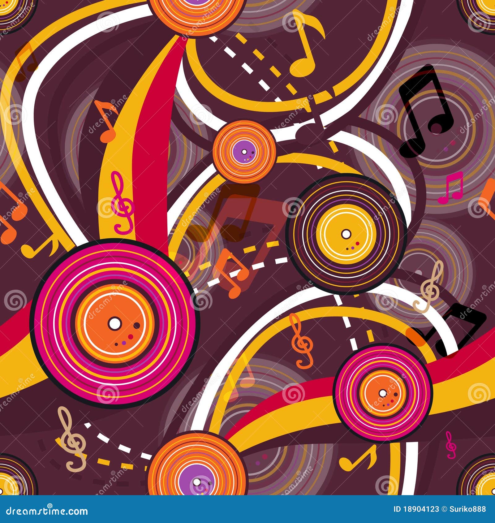 Abstract music background stock vector. Illustration of element - 18904123