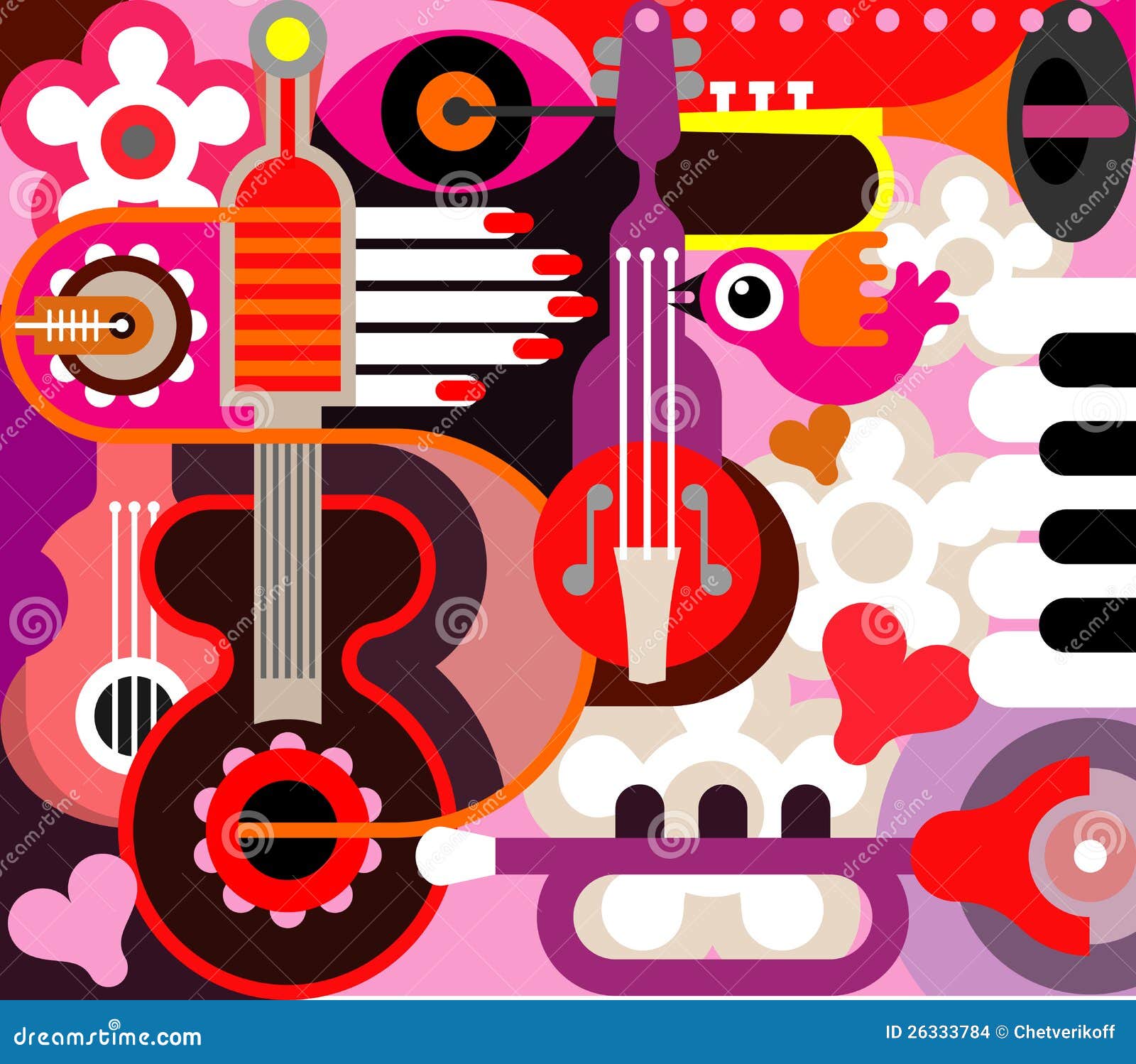 Abstract Music Background stock vector. Illustration of abstract - 26333784